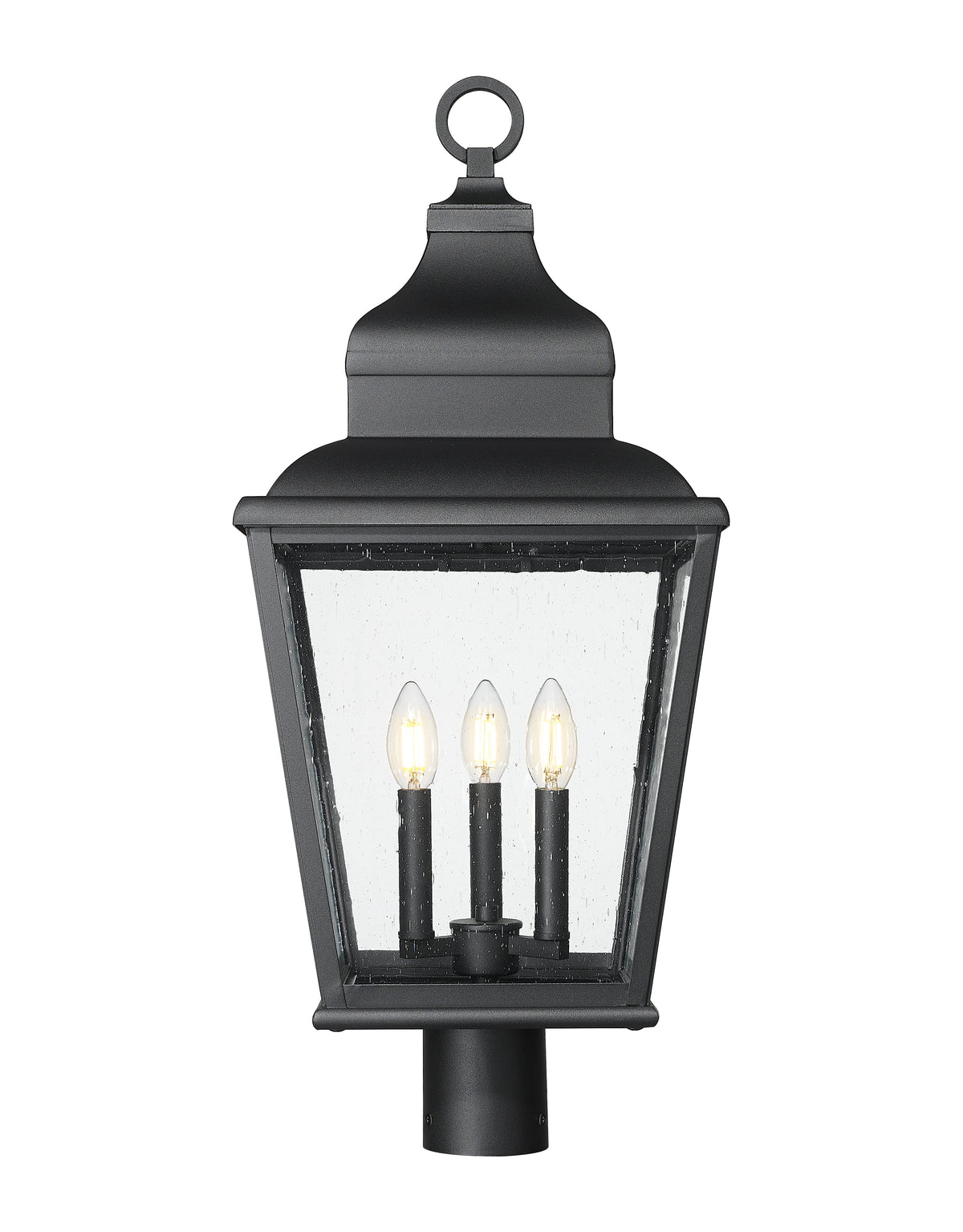 Z-Lite 5029PHBR-BK Sand Black Raphael 3 Light Outdoor Post Mount ...