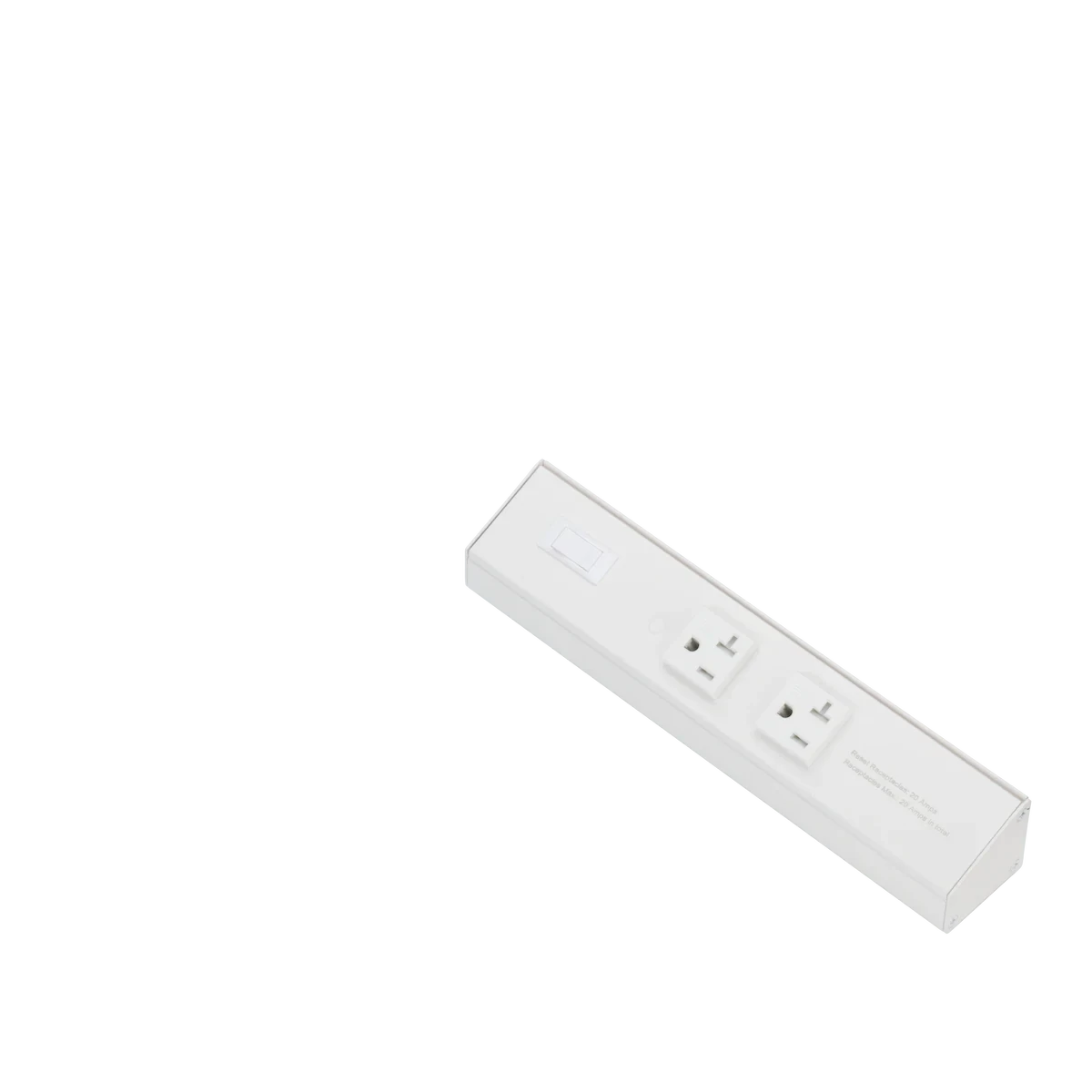 American Lighting ATOM Low Profile Power Strip With Receptacles and US ...