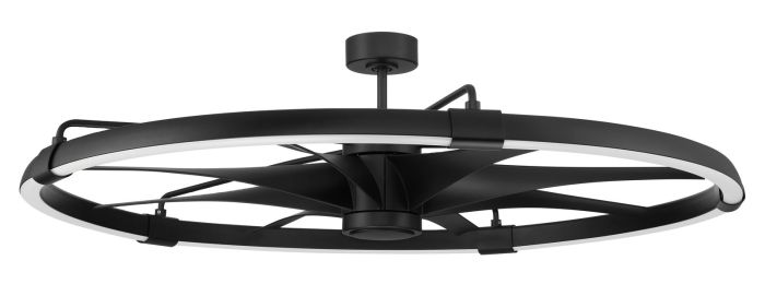 Craftmade AXL57FB8 Axel 52" Indoor|Outdoor Ceiling Fan Flat Black ...