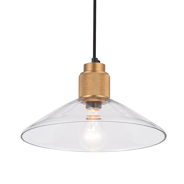 Canarm IPL2079B01GD Myra Glass and Metal Pendant — LightStoreUSA
