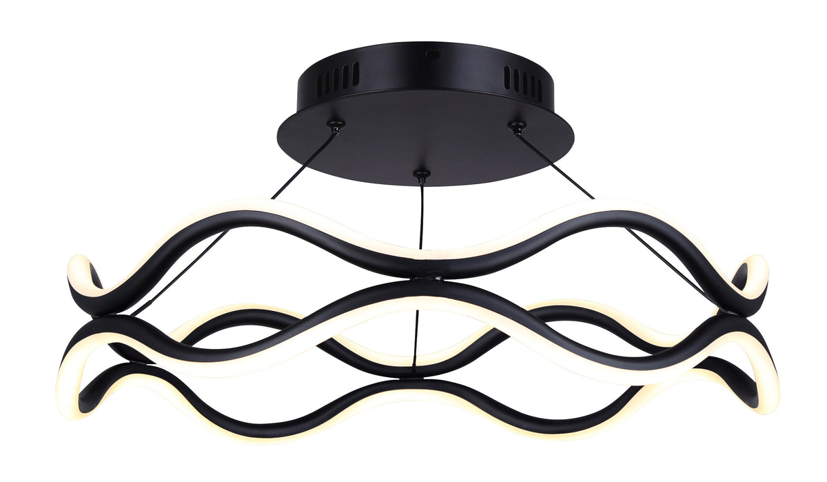 Canarm LSF280A17BK Castra LED Semi-Flush Mount Light — LightStoreUSA