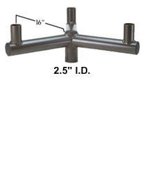Round tenon bar with three vertical tenon mounts 3 Way Mount ...