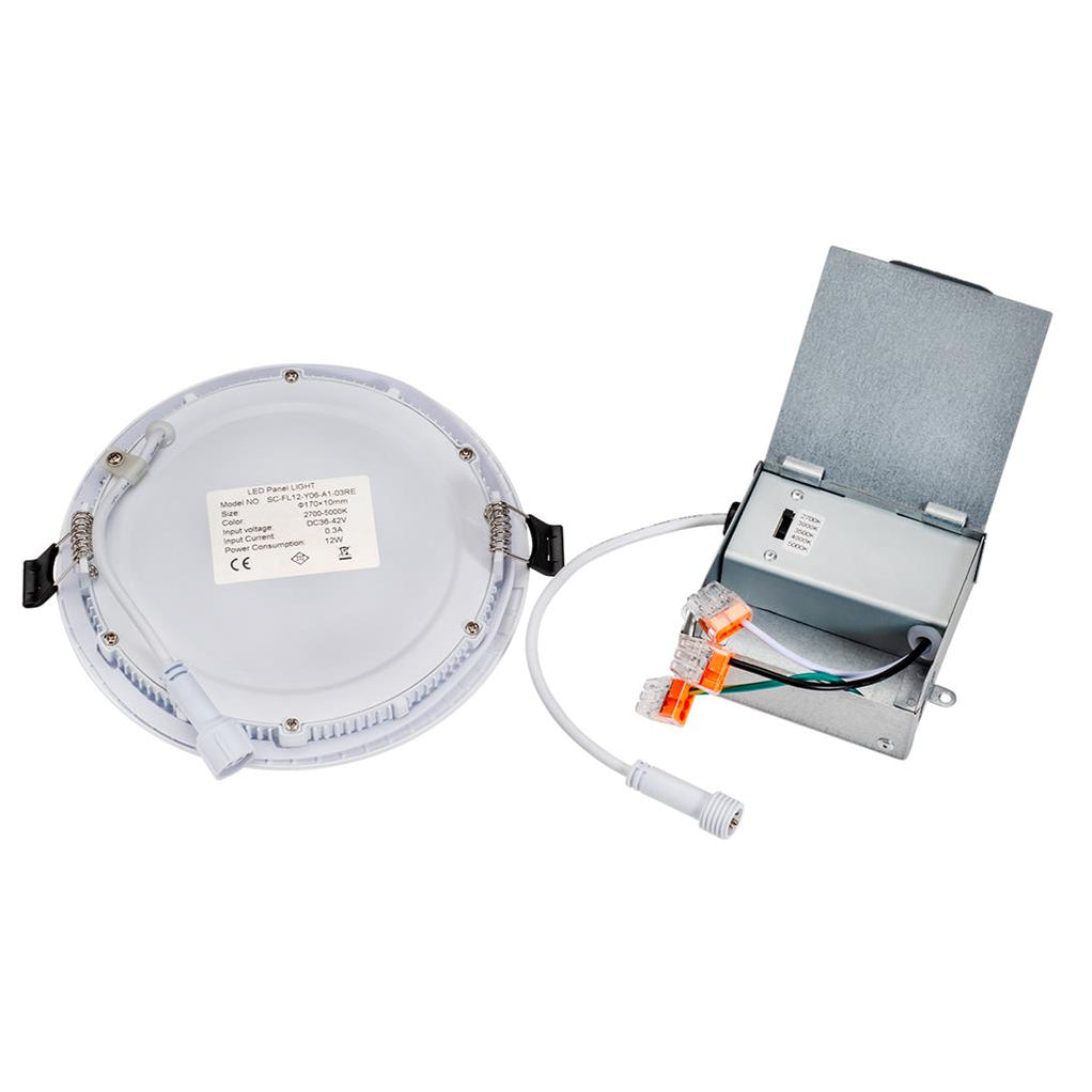 Topaz RDL6-10W-CS 9.5W 6" LED Round Recessed Downlight 5 Color Tempera ...